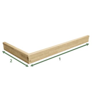 Garden Retaining Wall / Design Your Length & Shape | WoodBlocX