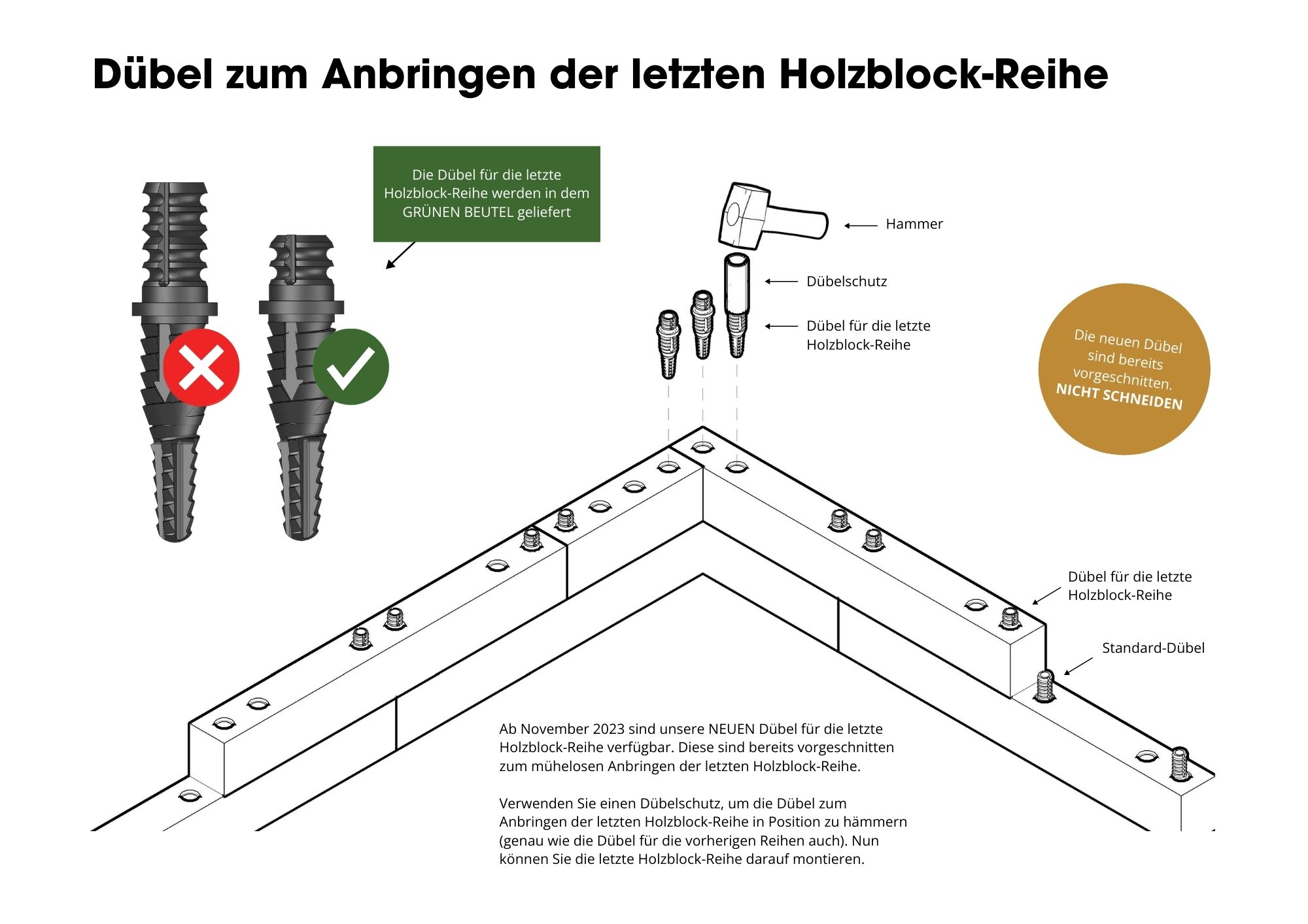 Wir stellen vor: unser NEUER Dübel | WoodBlocX